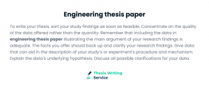 Order a Thesis in Engineering From an Expert Writing Service